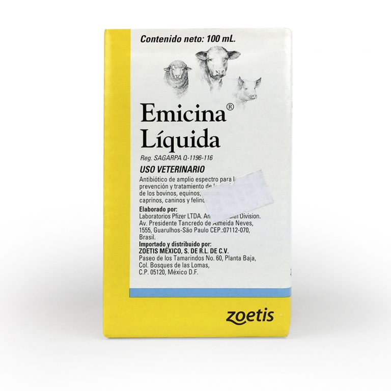 Emicina Liquida 100 ML – Del Ángel Clinica Veterinaria