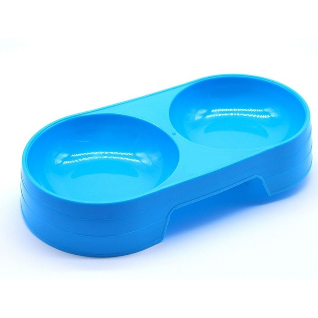 Plato De Plástico doble para perros